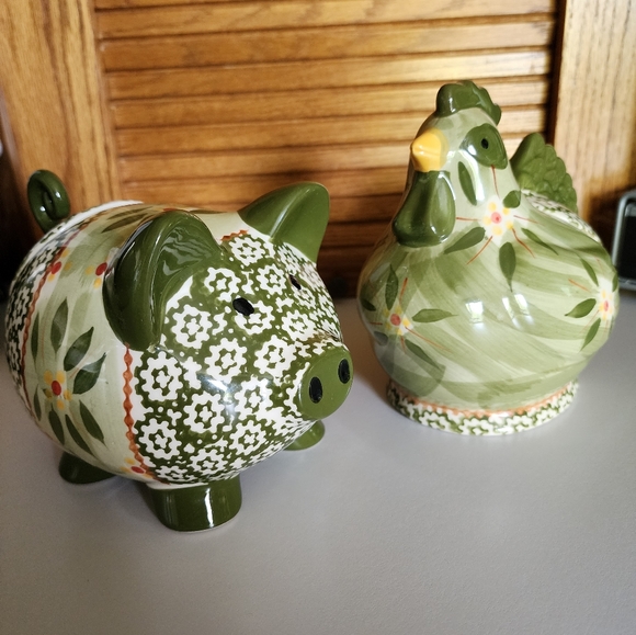 Temp-Tations | Kitchen | Temptations By Tara Figural Pig Chicken ...